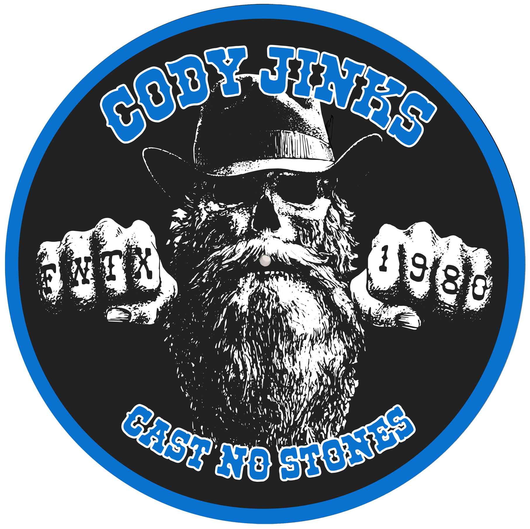 CNS BLUE Felt Vinyl Slipmat – Cody Jinks