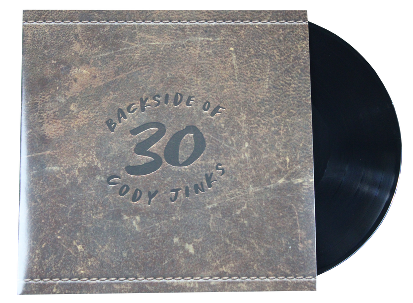 Backside of 30 Black Vinyl – Cody Jinks